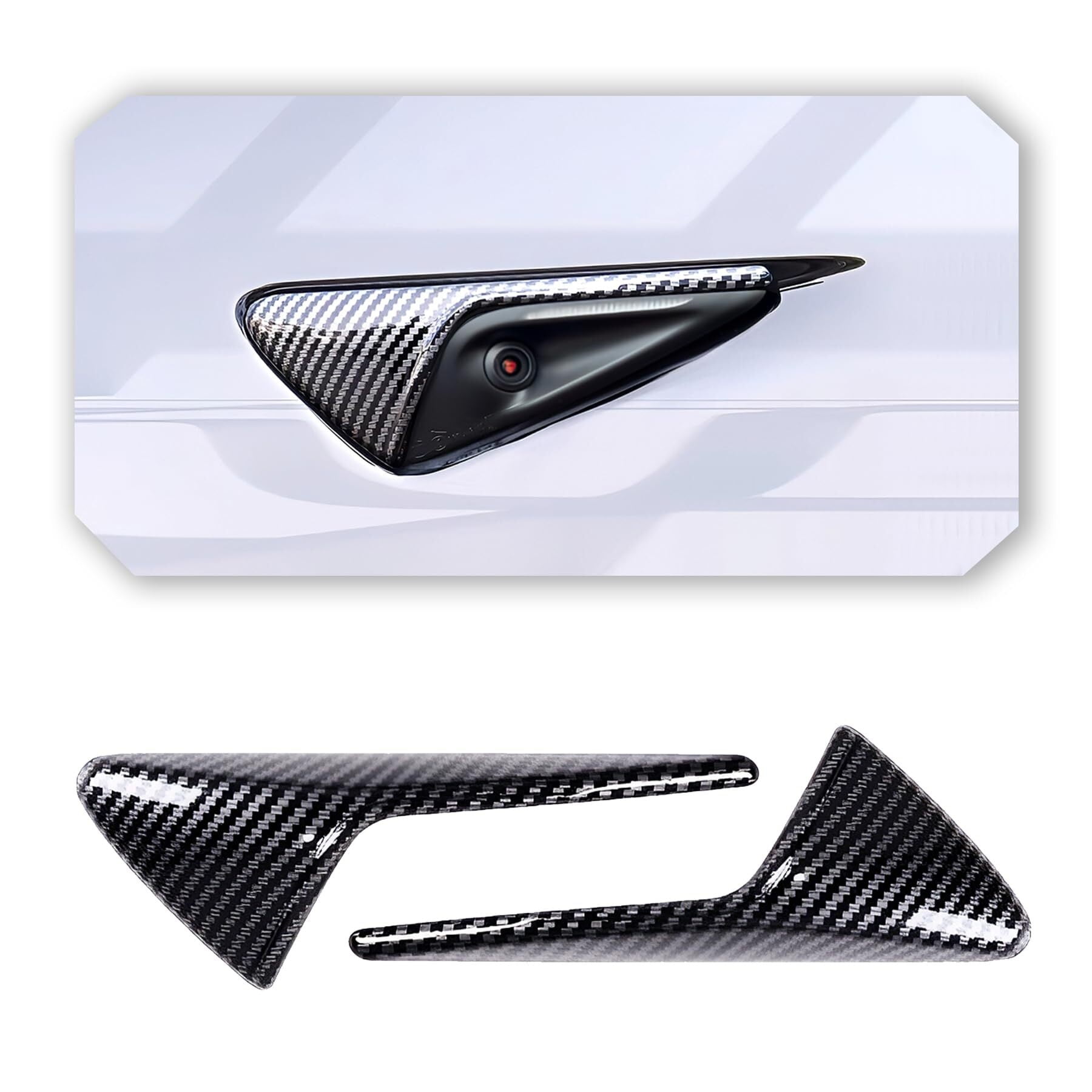 Compatible with Tesla HW4.0 Side Camera Protection Cover, for 2024 ...