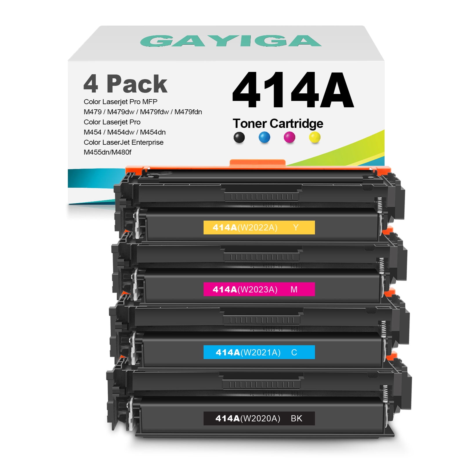 Compatible Toner Cartridge Replacement for HP 414A W2020A W2021A W2022A ...