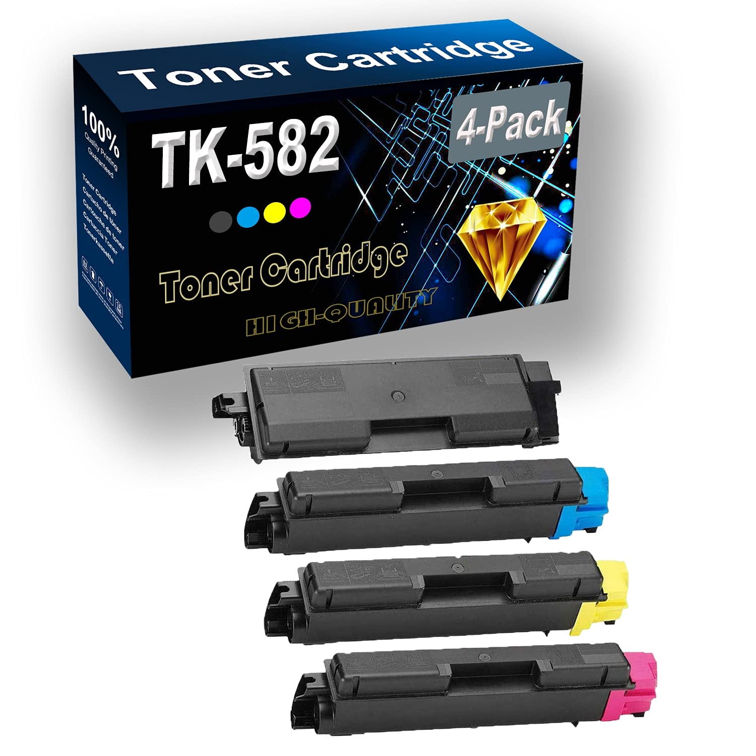 Compatible Toner Cartridge Replacement for Kyocera TK-582 TK582 | TK ...