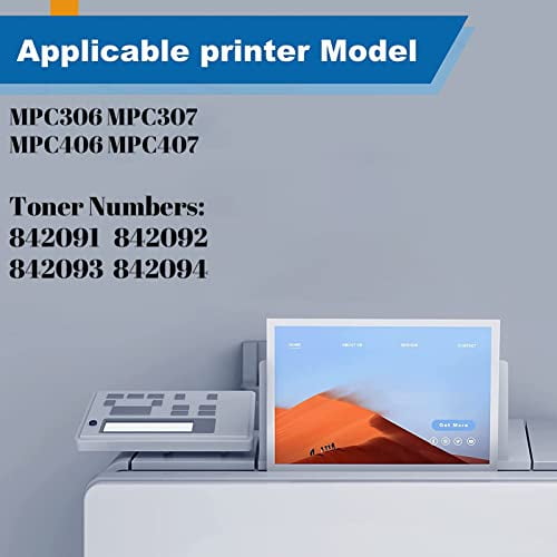 Compatible Toner Cartridge Replacement for Ricoh MP C307 C306 C406 C407 ...