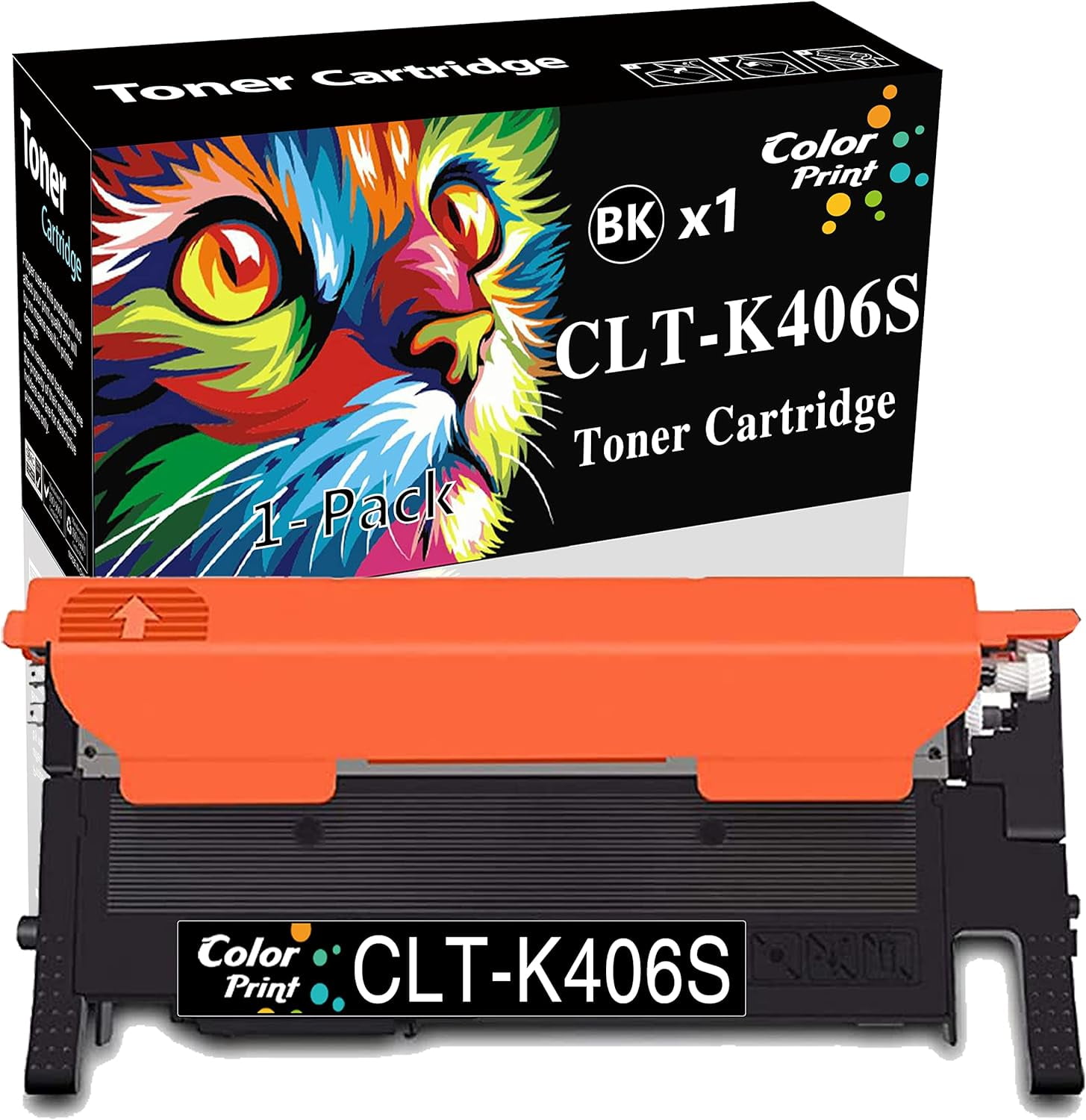 Compatible Toner Cartridge Replacement for Samsung CLT-406S Black CLT406S K406S 406S CLT-K406S ...