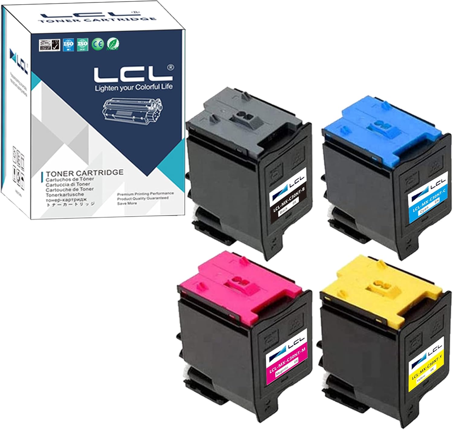 Compatible Toner Cartridge Replacement for Sharp MX-C30 MX-C30NT MX ...