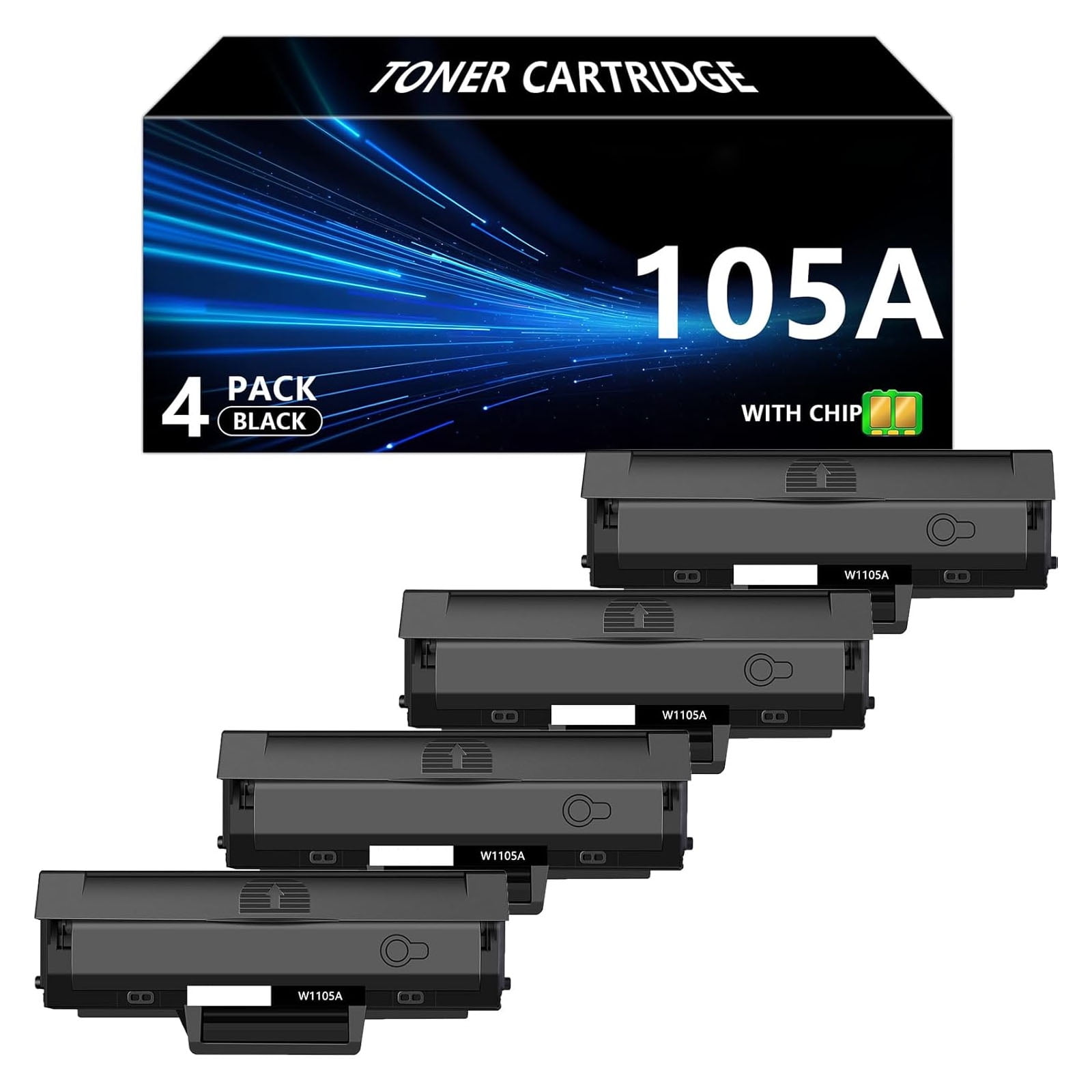Compatible Toner Cartridge Replacement for HP 105A W1105A [ with Chip ] Work with Laser MFP ...