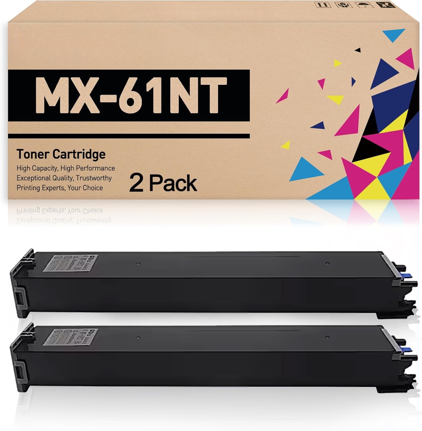 Compatible Toner Cartridge Replacement for Sharp MX61NT MX-61NT MX-61NTBA Sharp MX-2651 MX-3050 ...