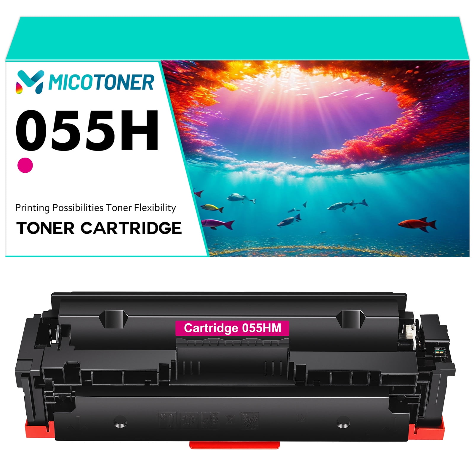 Compatible Toner Cartridge With Chipd Replacement for Canon 055H works ...