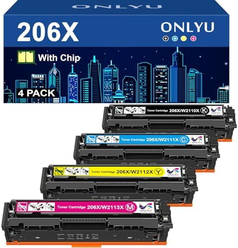 Compatible Toner Cartridges Replacement for 206X 206A for Color ...