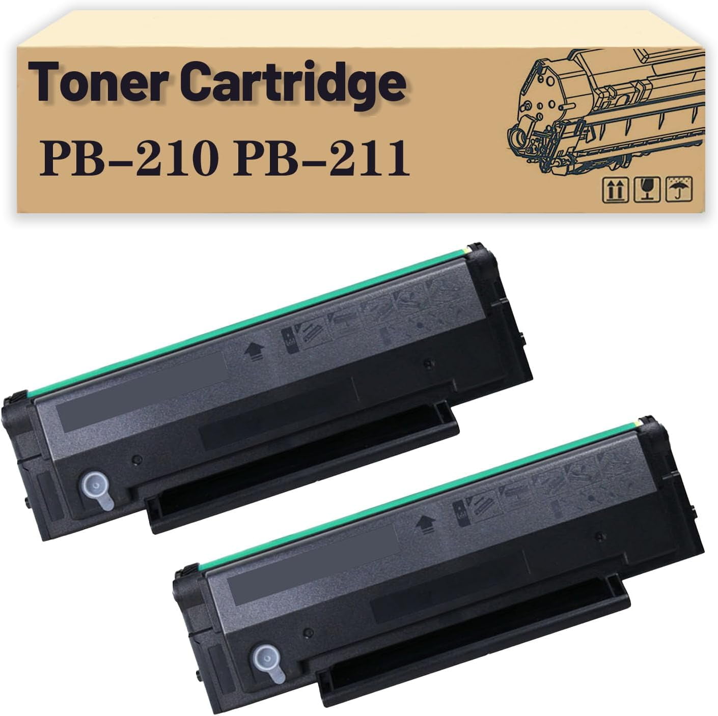 Compatible Toner Cartridges Replacement PB-210 PB-211 for Pantum P2500 ...