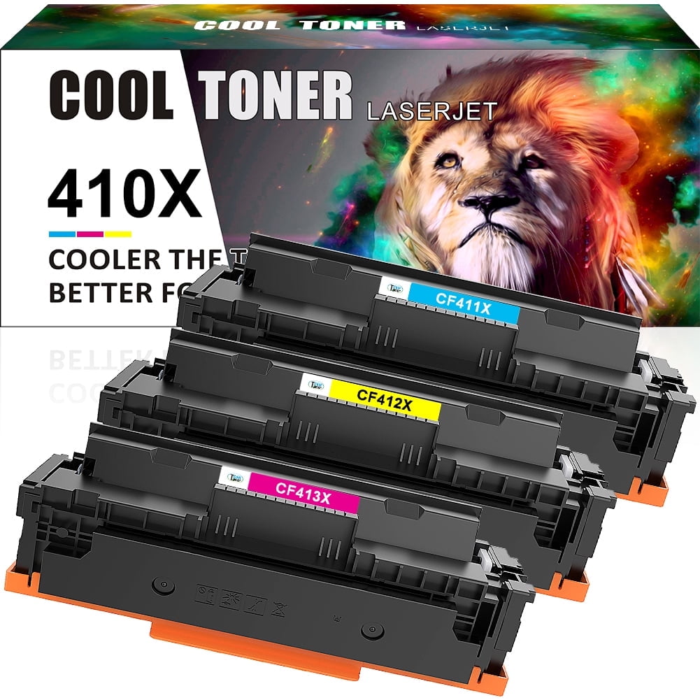 Compatible Toner Replacement for 410X 410A CF410X CF411X CF412X CF413X ...