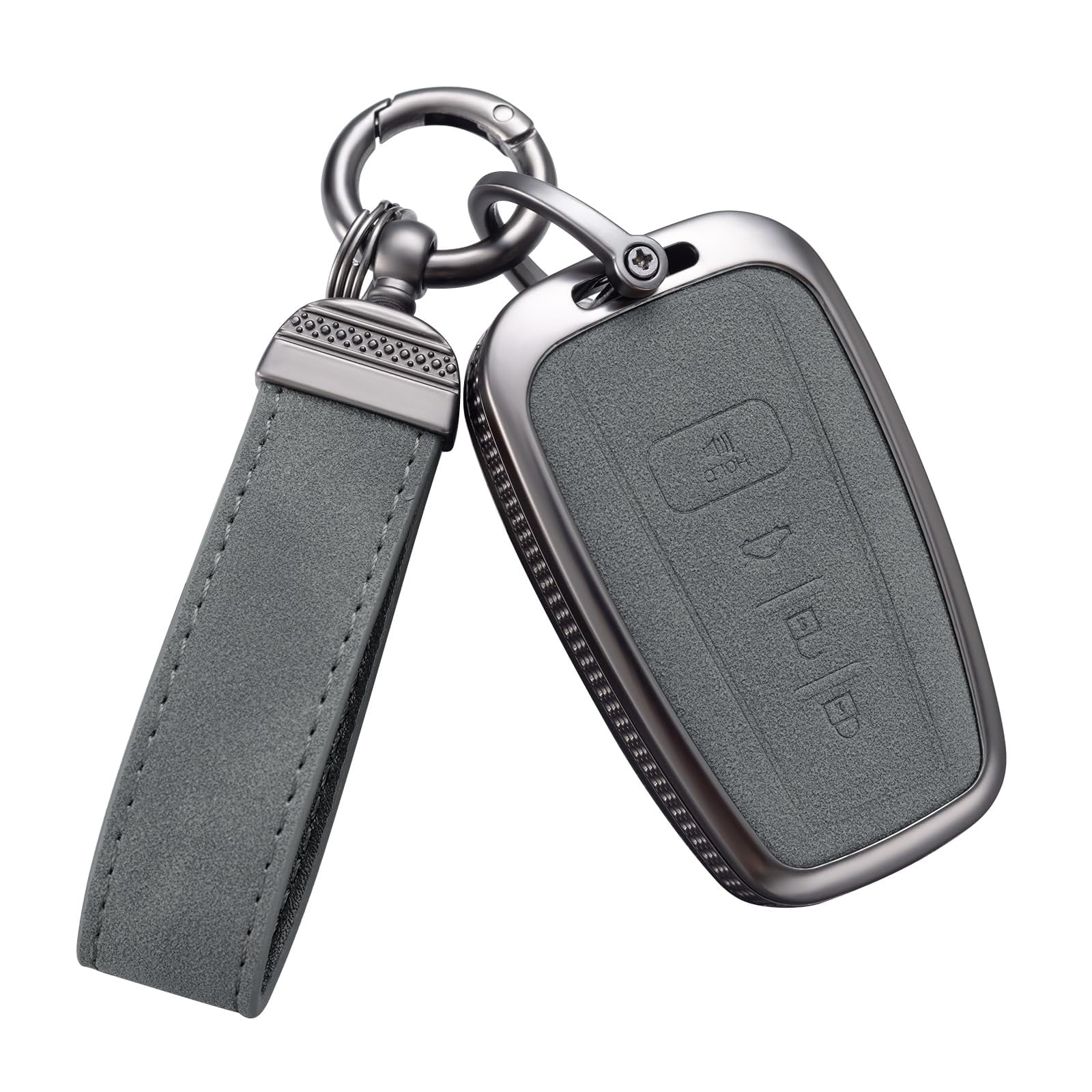 Compatible with Toyota Key Fob Cover with Keychain Leather Key Case ...