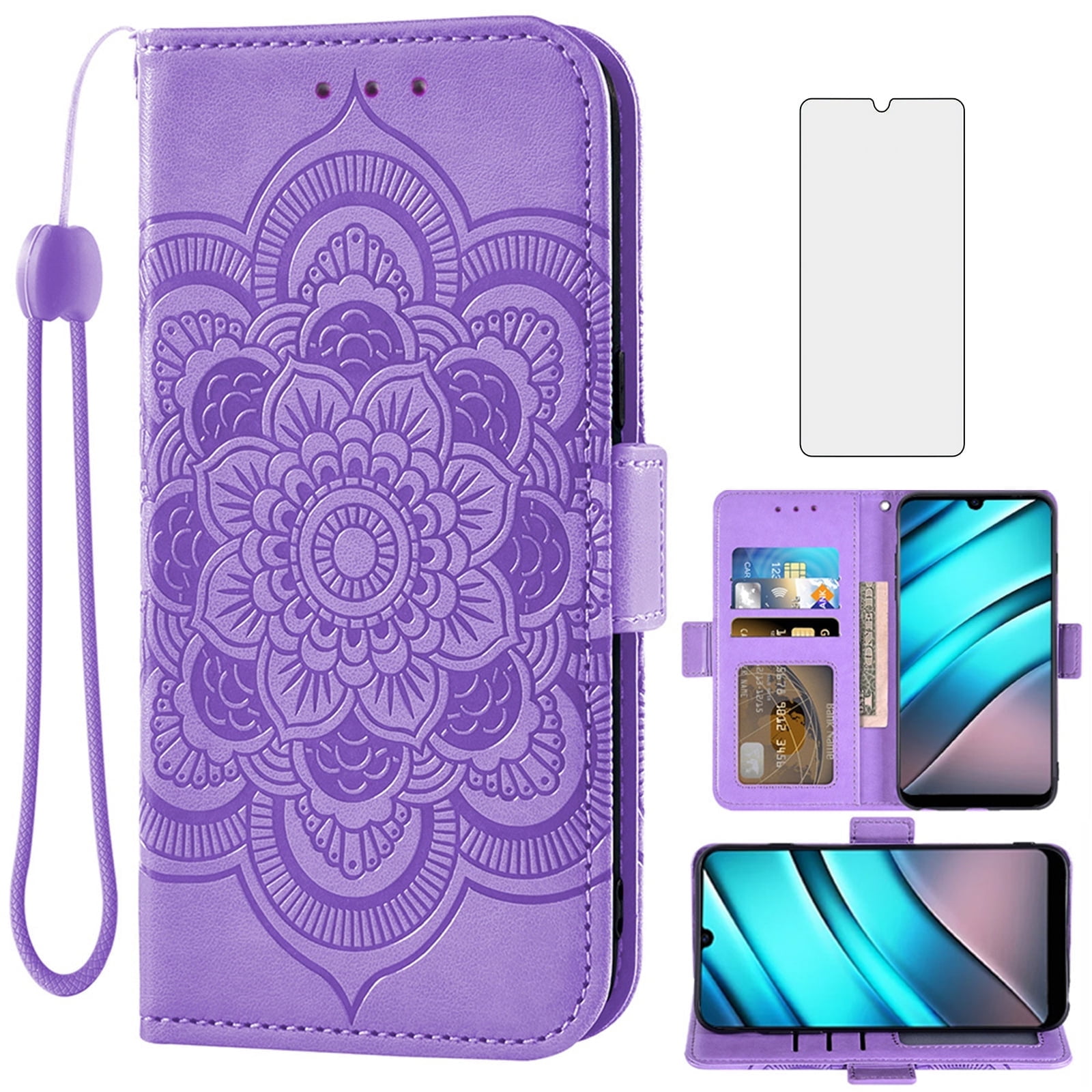 Compatible with Tracfone BLU View 4 B135DL Wallet Phone Case and ...