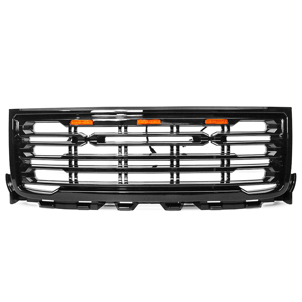 Compatible With 11-14 GMC Sierra 2500 3500 Front Bumper Hood Grille ...