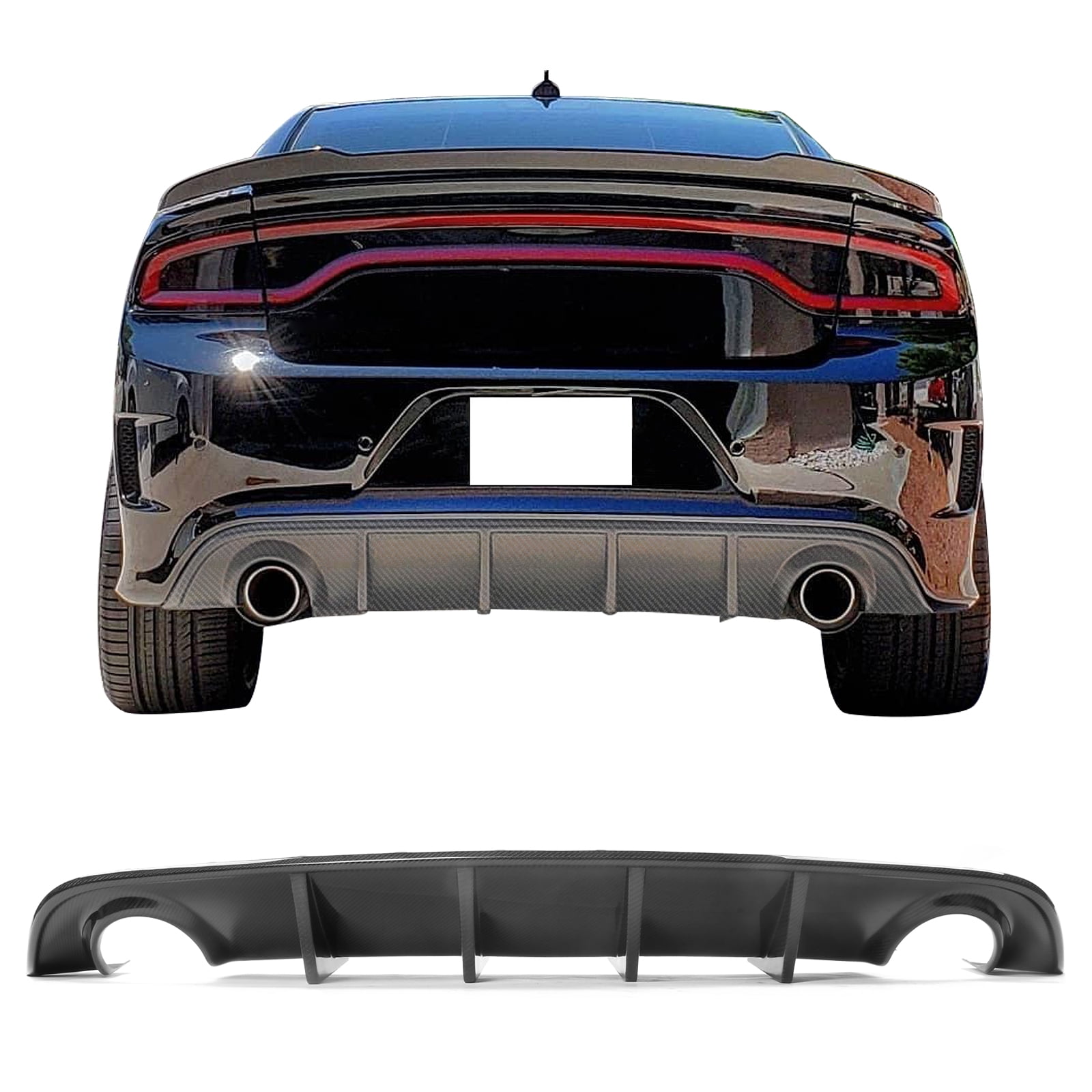 Compatible With 15-23 Dodge Charger SRT OE Style Rear Diffuser ...