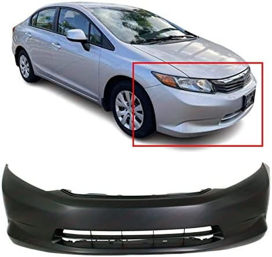 Compatible With Front Bumper Cover 2012 Honda Civic DX HF LX Sedan 12 ...