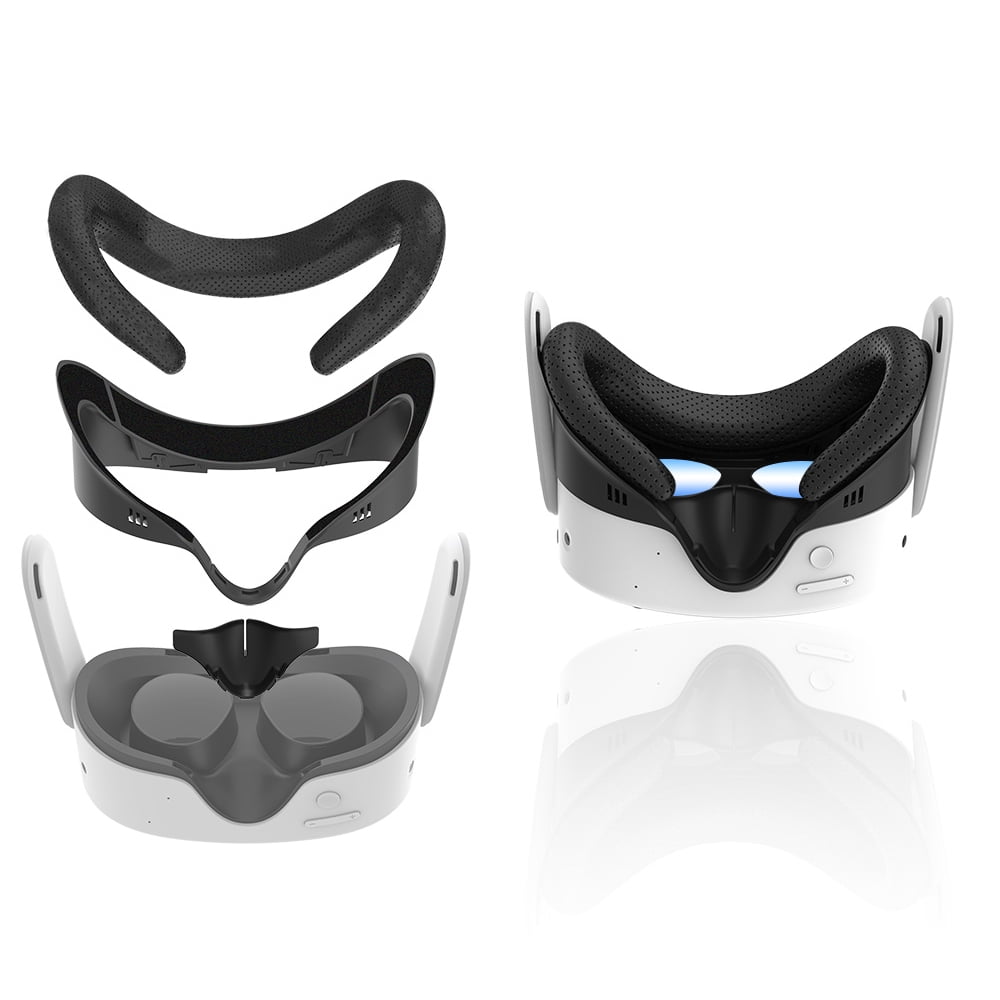 Compatible With Meta Quest 3S - 3-in-1 Face Interface Bracket With PU Foam Cushion & Silicone ...