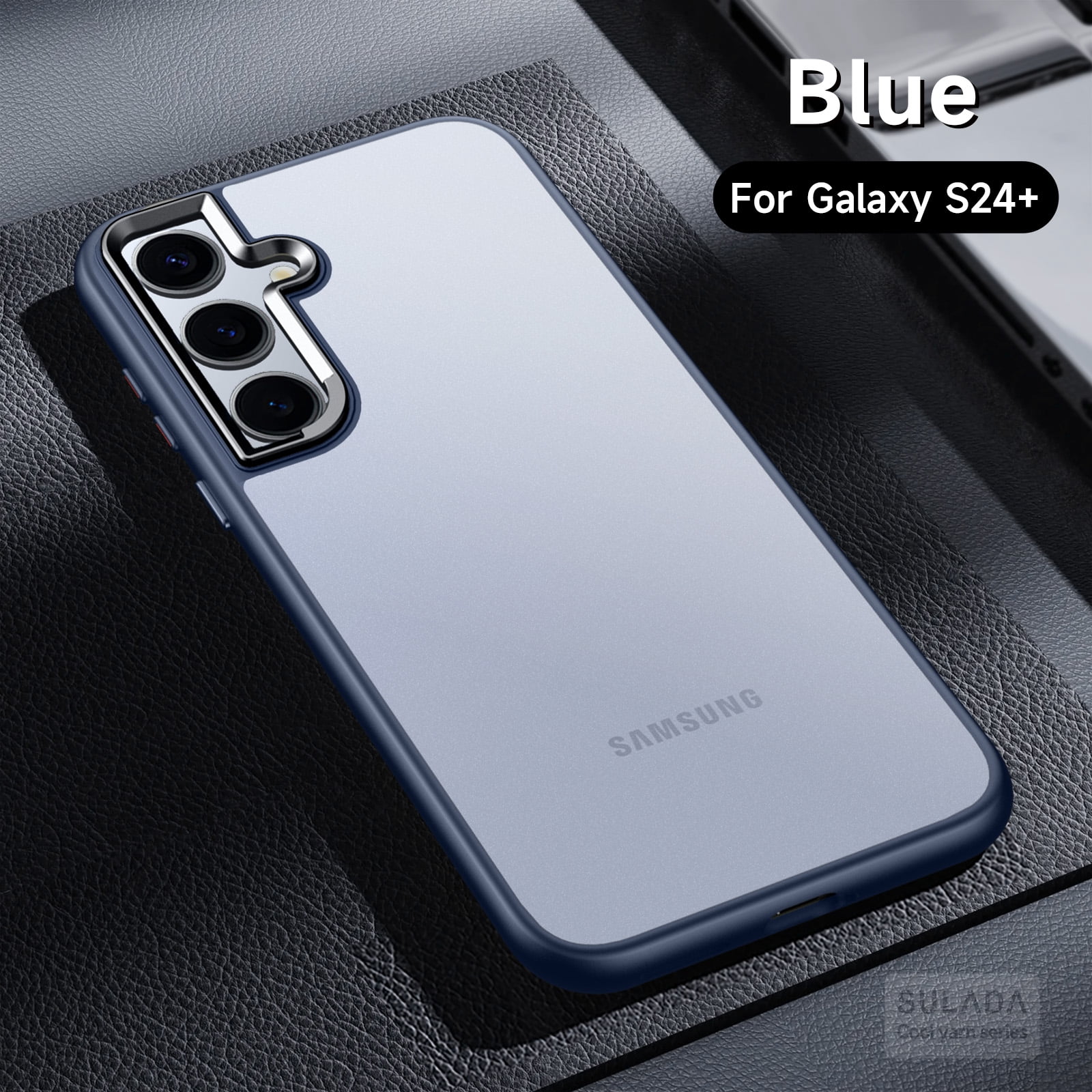 Compatible With Samsung Galaxy S24+ Phone Case,Metal Button and Metal ...