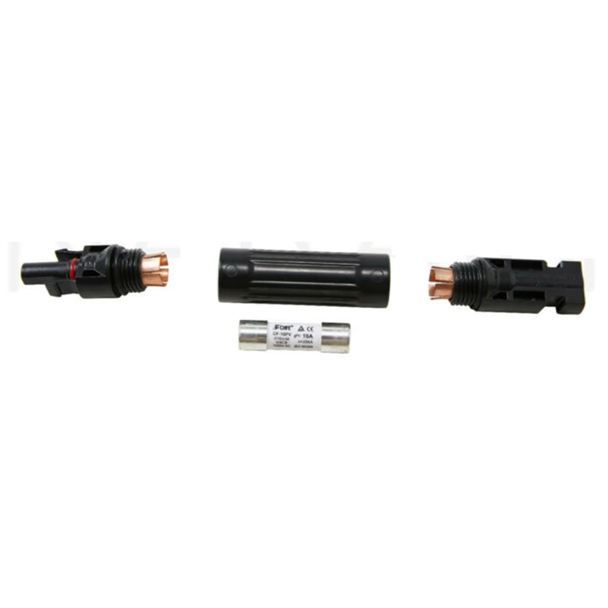 Compatible With Solar Panel 15A Or 30A Inline Fuse Connector Black ...