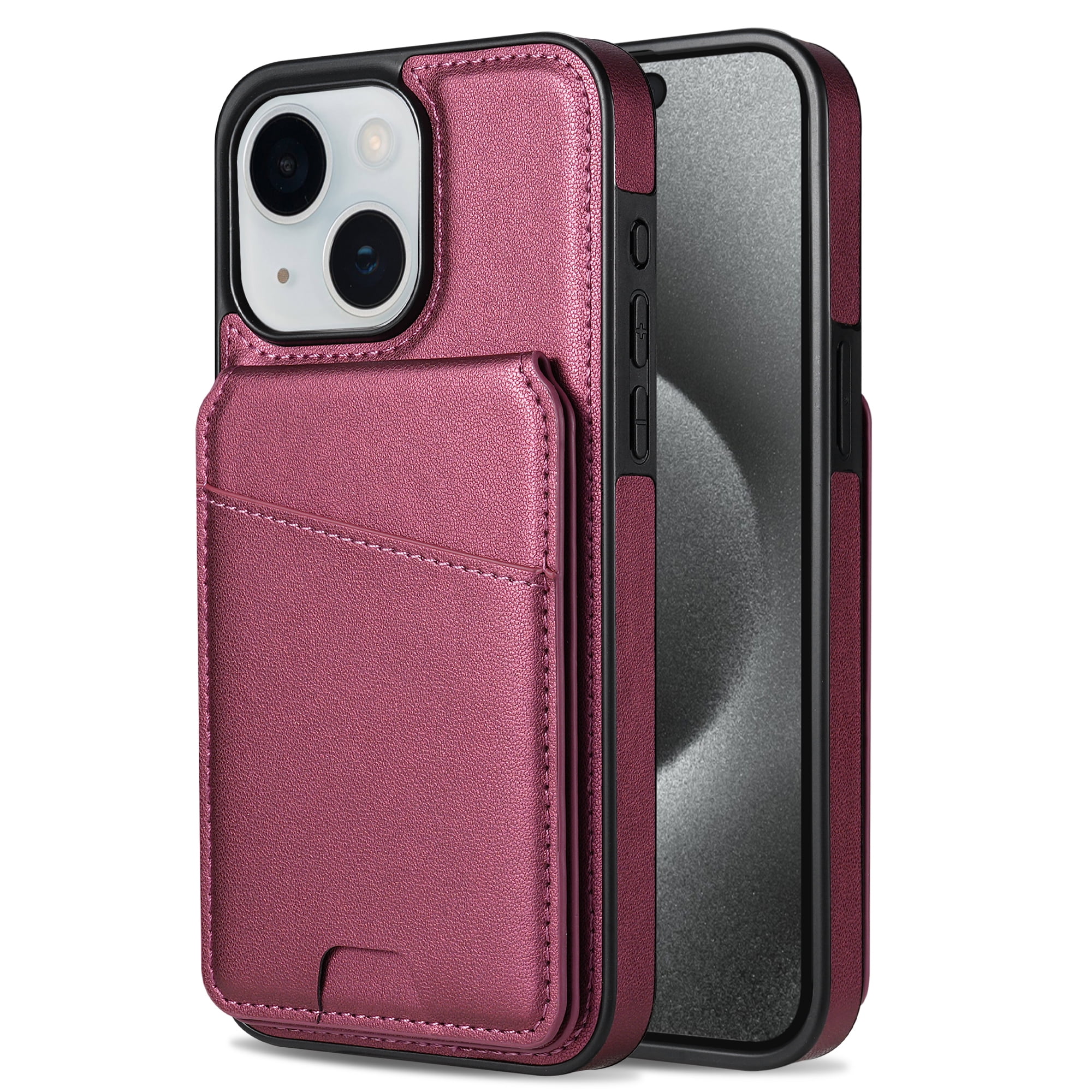 Compatible With iPhone 14 Magnetic Detachable Wallet Case,PU Leather ...