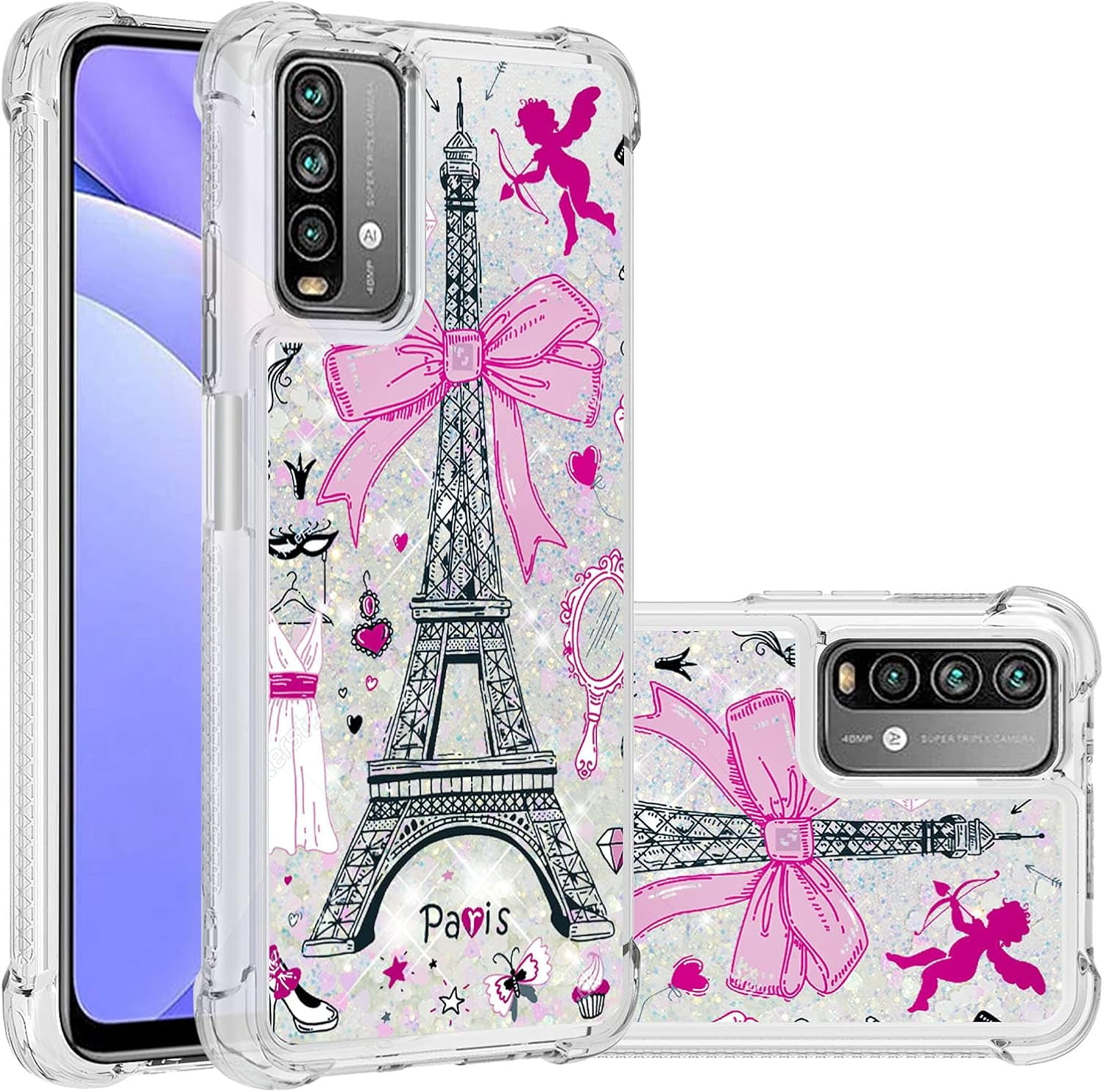 Compatible with Xiaomi Poco M3 Case Bling Glitter Case Soft TPU ...