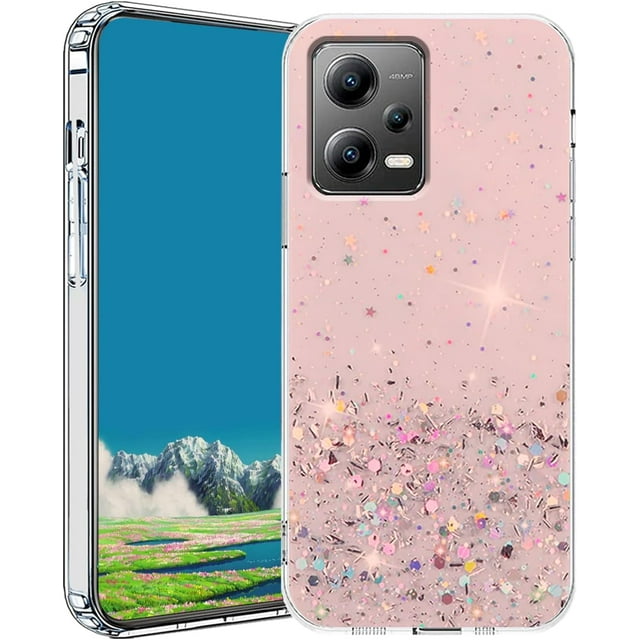 Compatible with Xiaomi Poco X5 Case Cute Glitter Clear Sparkly Cases ...