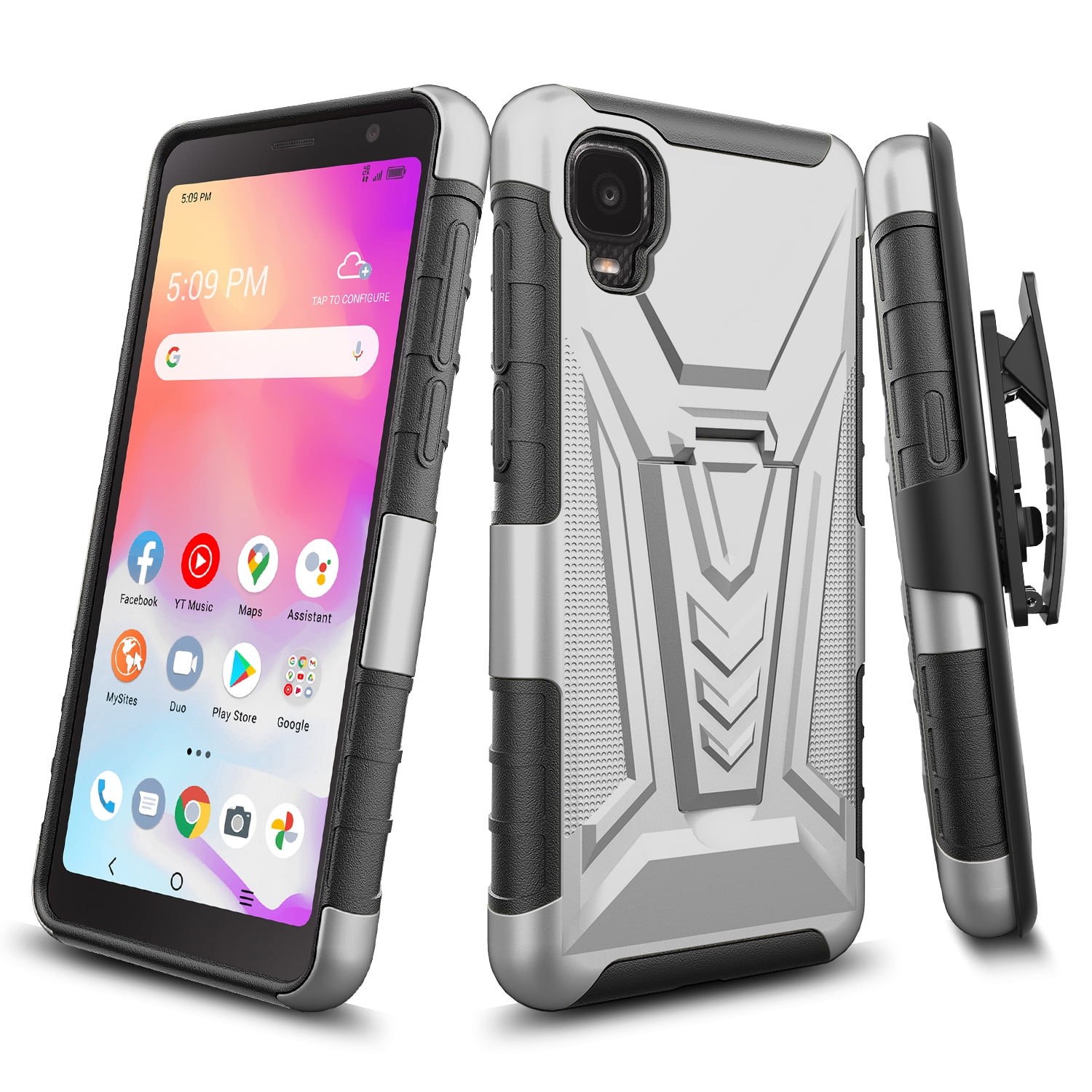 Compatible for Alcatel TCL A3 Case / TCL A30 Case with Holster Belt ...