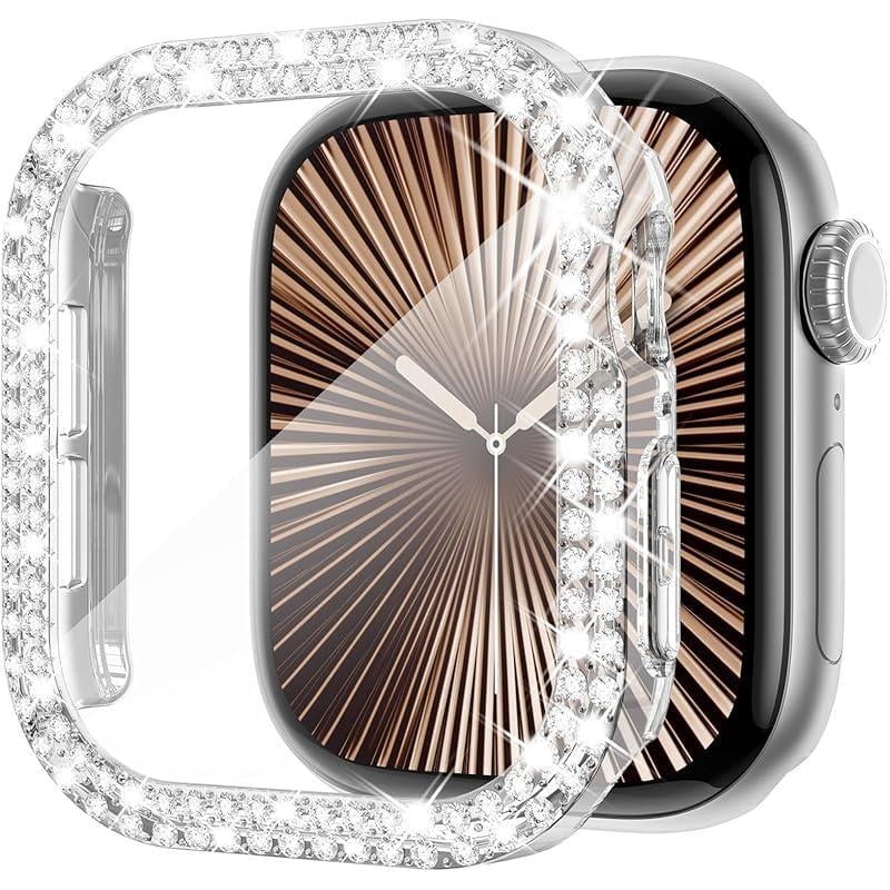 Compatible for Bling Apple Watch Protective Case with Built-in Screen ...