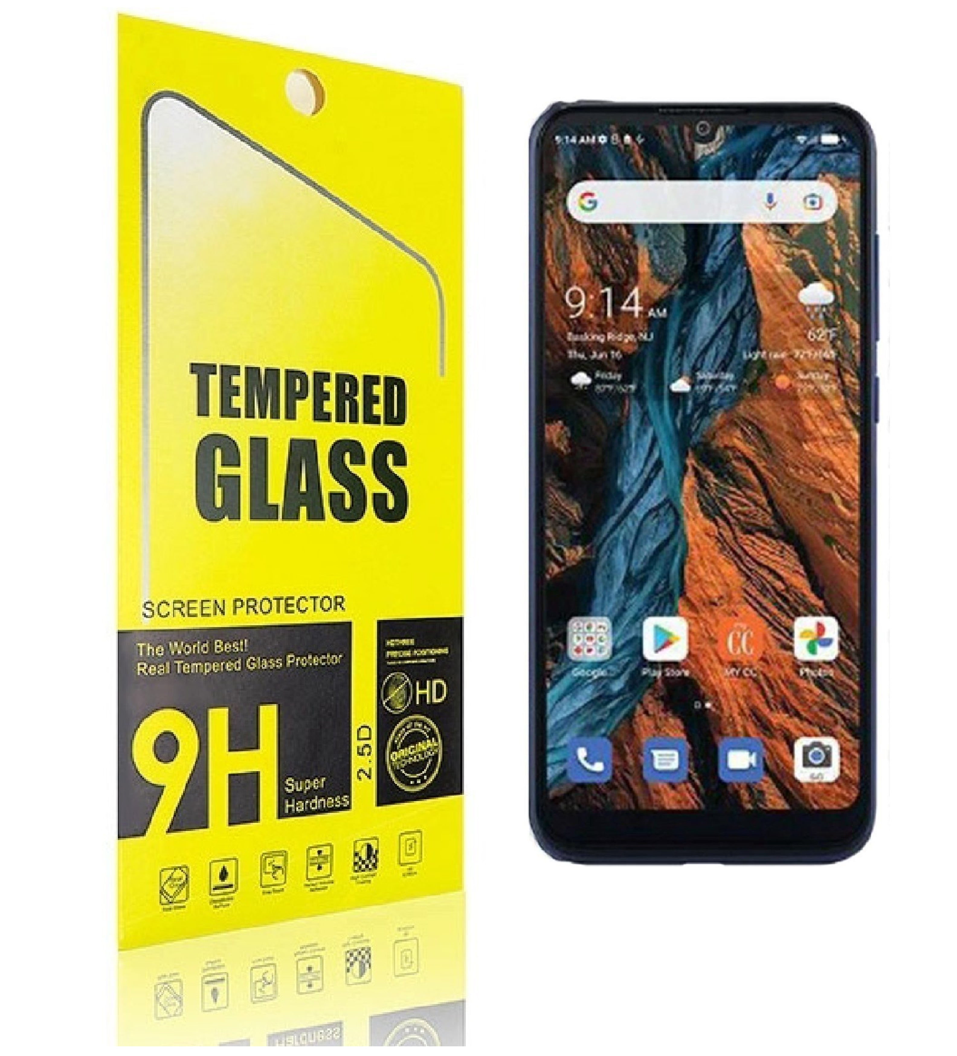Compatible for Consumer Cellular Verve Connect Z6103 1x Tempered Glass ...