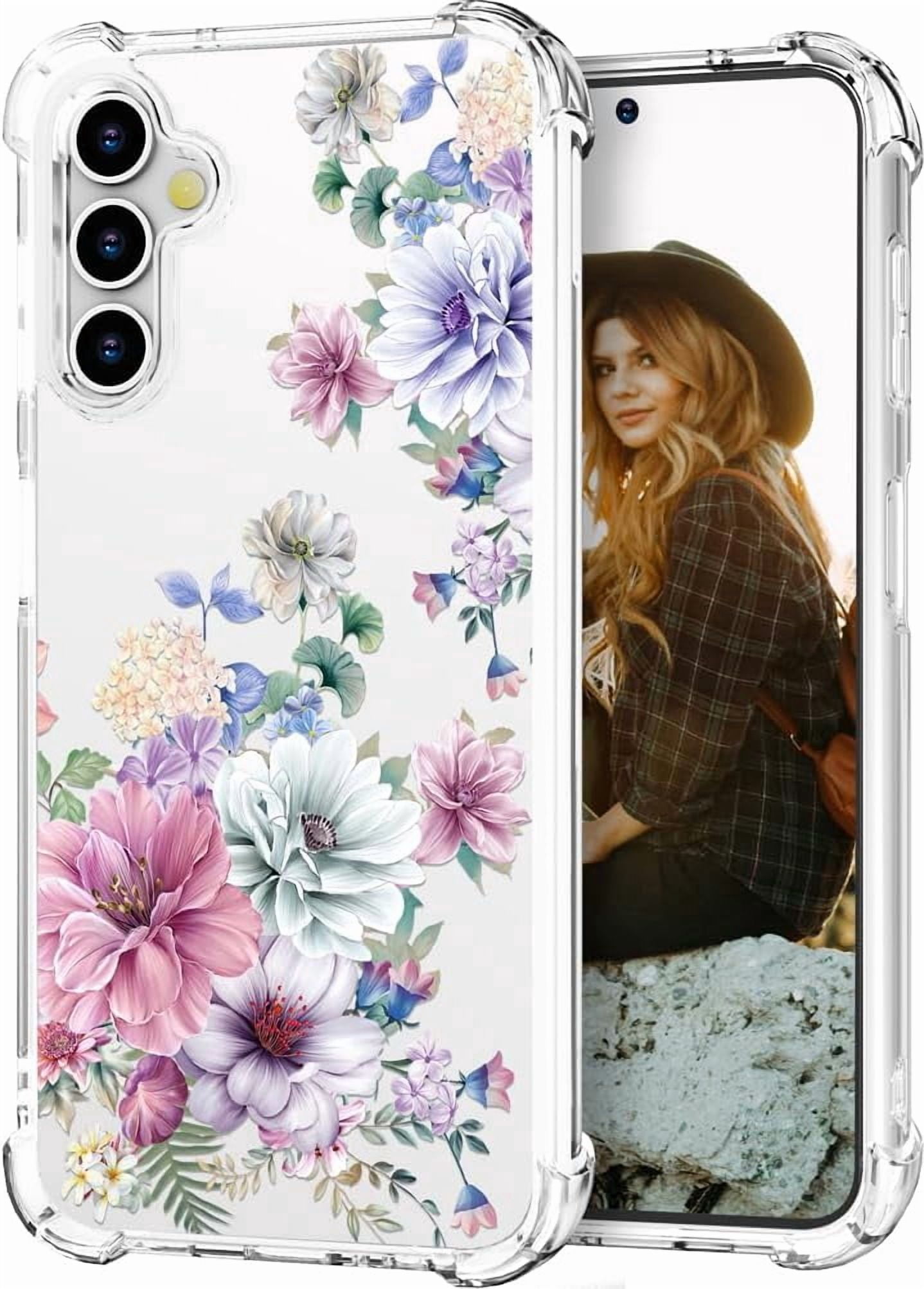 Compatible for Samsung Galaxy S24 FE Case for Women Girls Clear Design ...