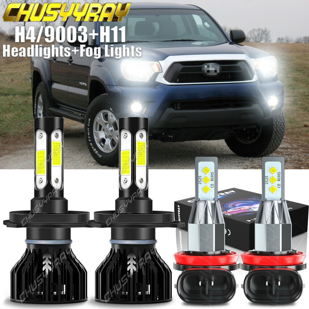 Compatible for Toyota Tacoma 2012 2013 2014 2015 LED Headlights + Fog ...