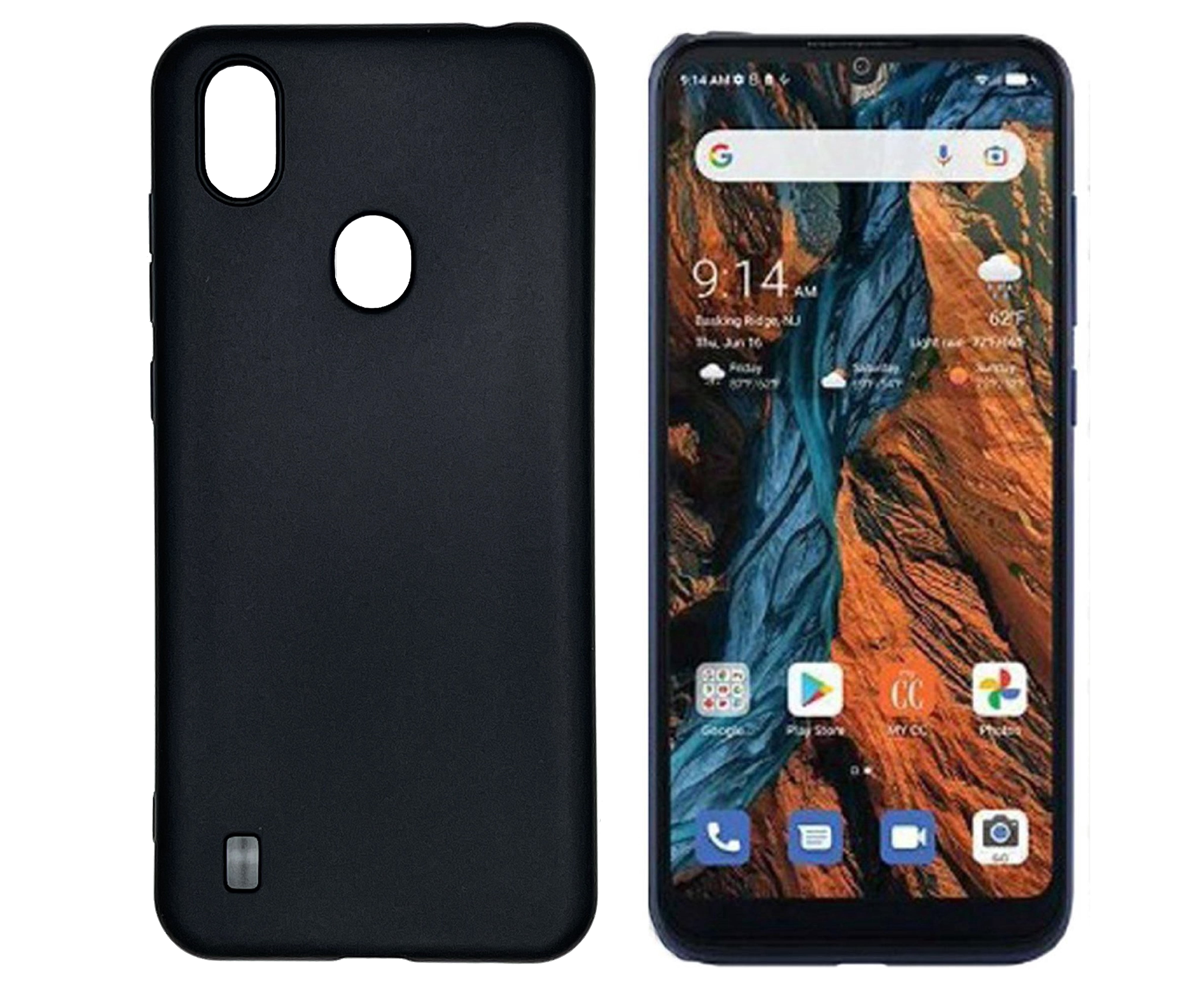 Compatible for Verve Connect Z6103 TPU 1-Piece Cover Phone Case - Black ...