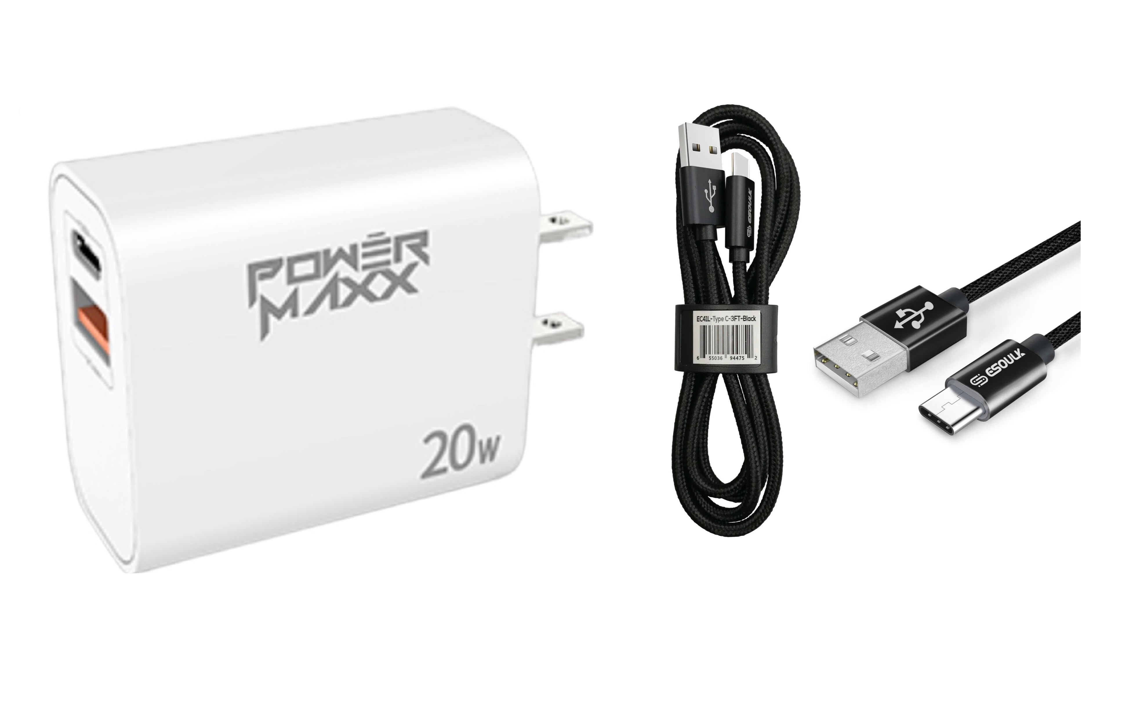 Compatible for at&t Calypso U318AA White 20W Fast Wall Charger + 3FT ...