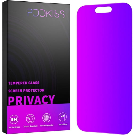 Compatible for iPhone 16 Pro Max Privacy Screen Protector Tempered ...