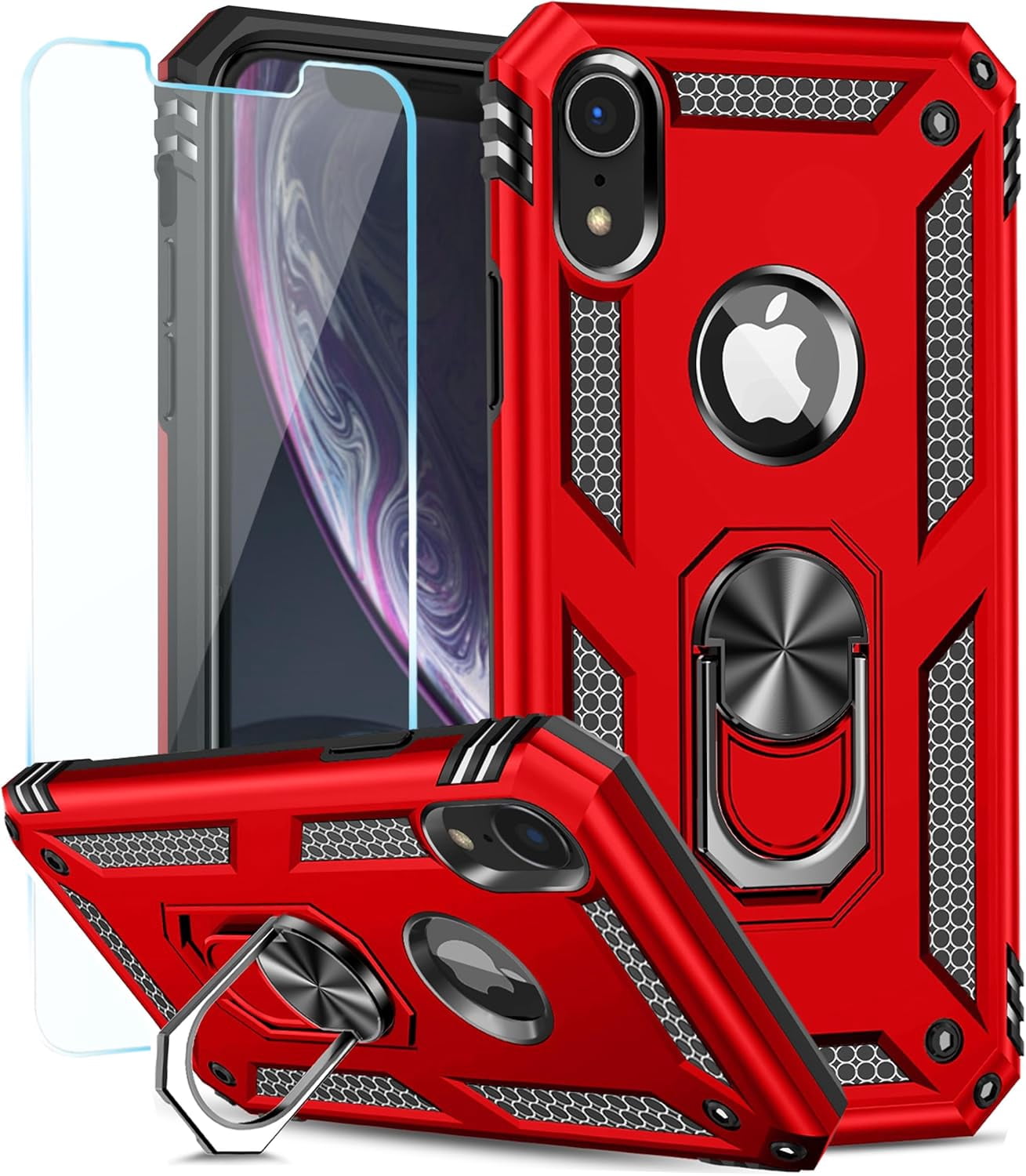 Compatible for iPhone XR Case with HD Screen Protector,iPhone XR Phone ...
