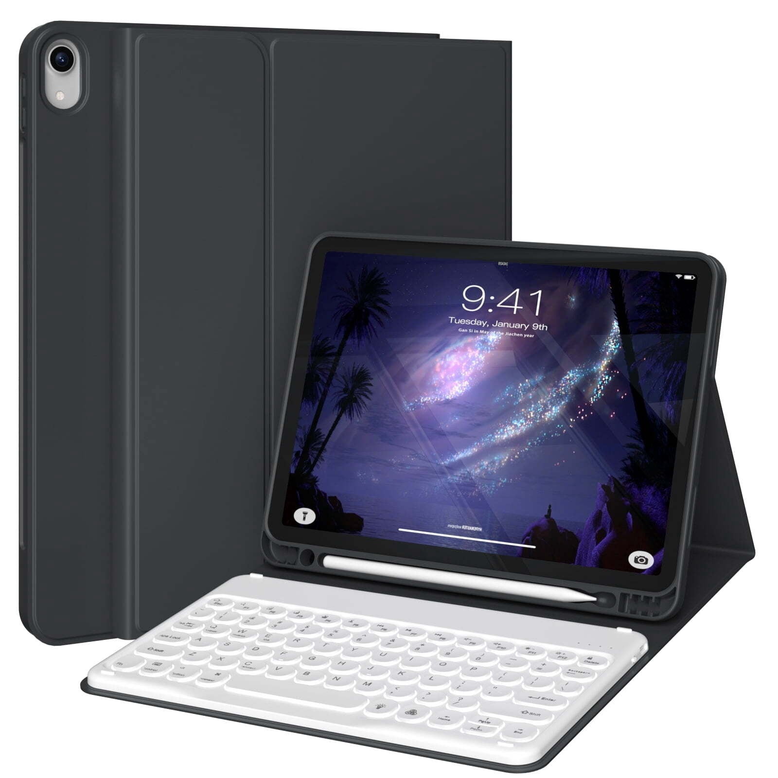 Compatible with iPad 10th Generation Keyboard Case Round Key iPad 10th ...