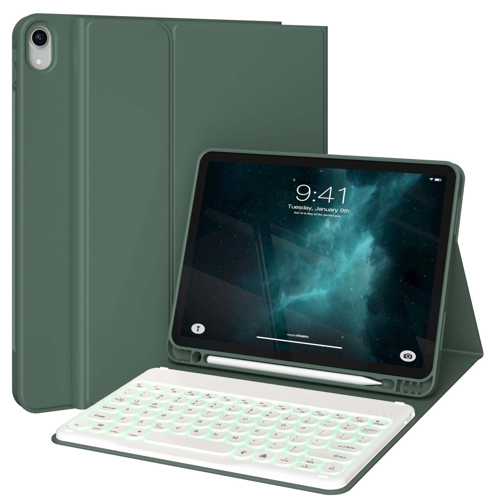 Compatible with iPad 10th Generation Keyboard Case Round Key iPad 10th ...