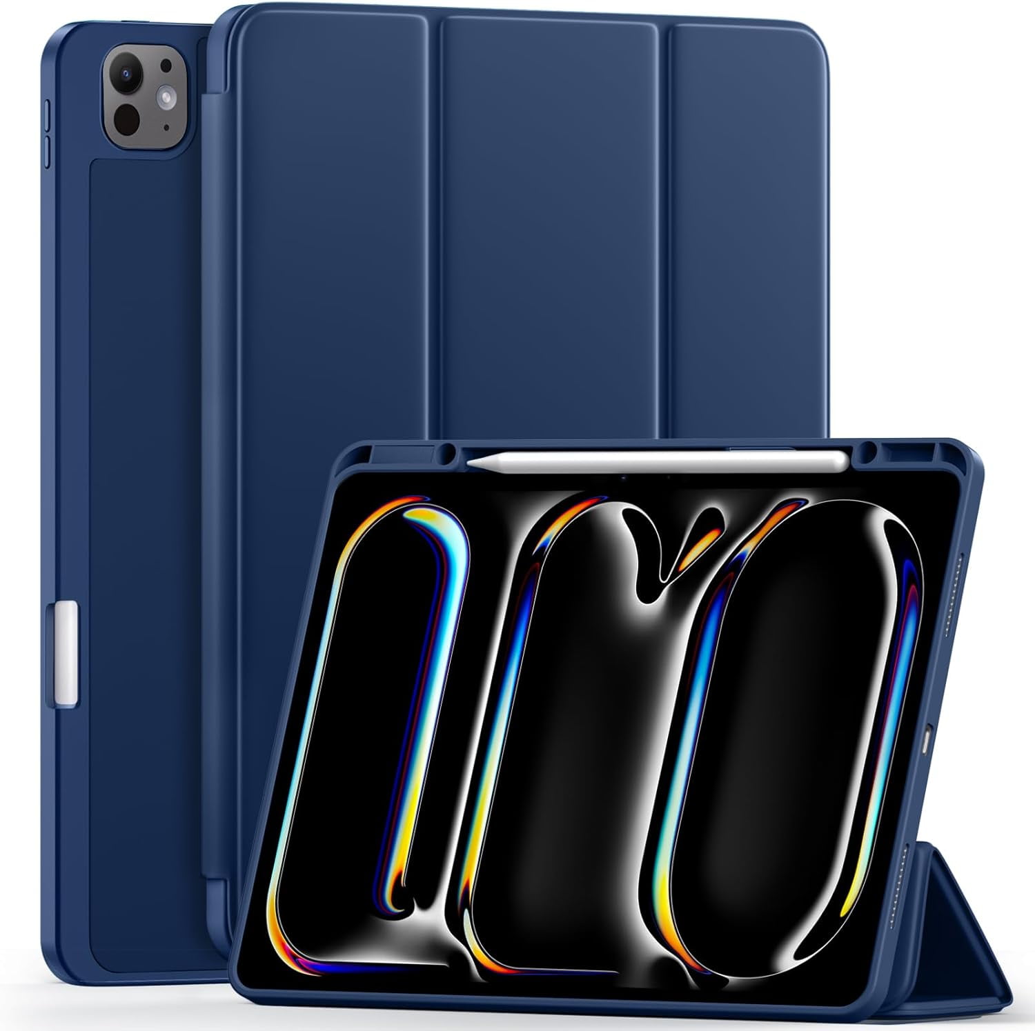 Compatible with iPad Pro 13 Inch Case 2024 M4 with Pencil Holder, Soft ...