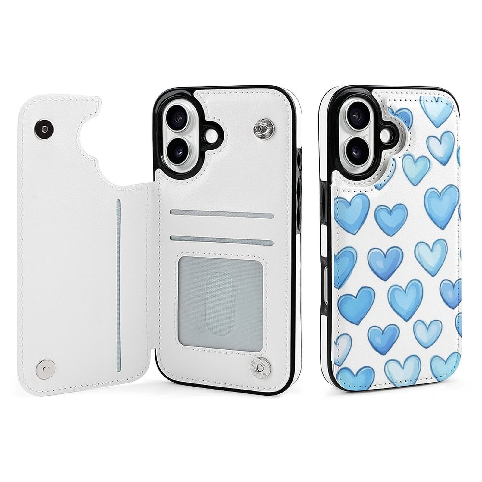 Compatible with iPhone 11 12 13 mini 14 15 16 Pro Max Plus Wallet Case ...