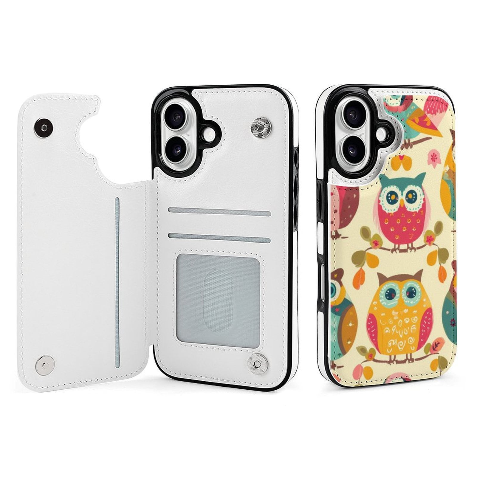 Compatible with iPhone 11 12 13 mini 14 15 16 Pro Max Plus Wallet Case ...