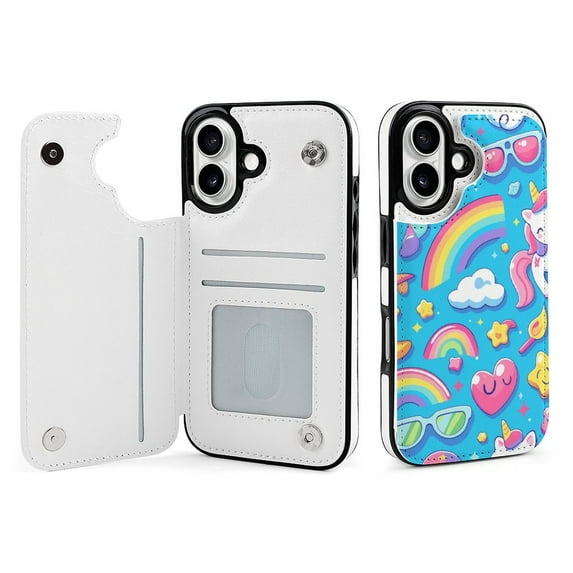 Compatible with iPhone 11 12 13 mini 14 15 16 Pro Max Plus Wallet Case ...