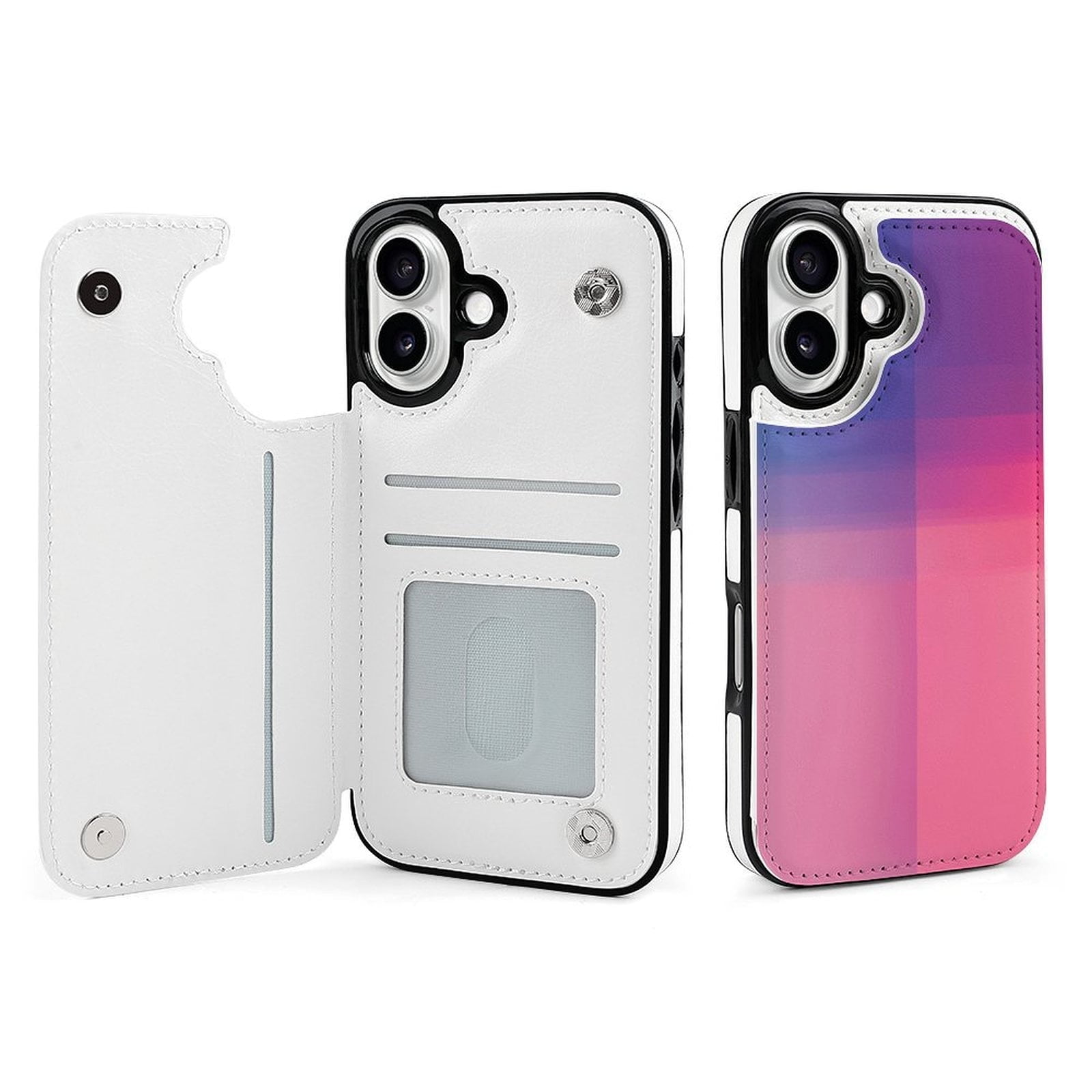 Compatible with iPhone 11 12 13 mini 14 15 16 Pro Max Plus Wallet Case ...