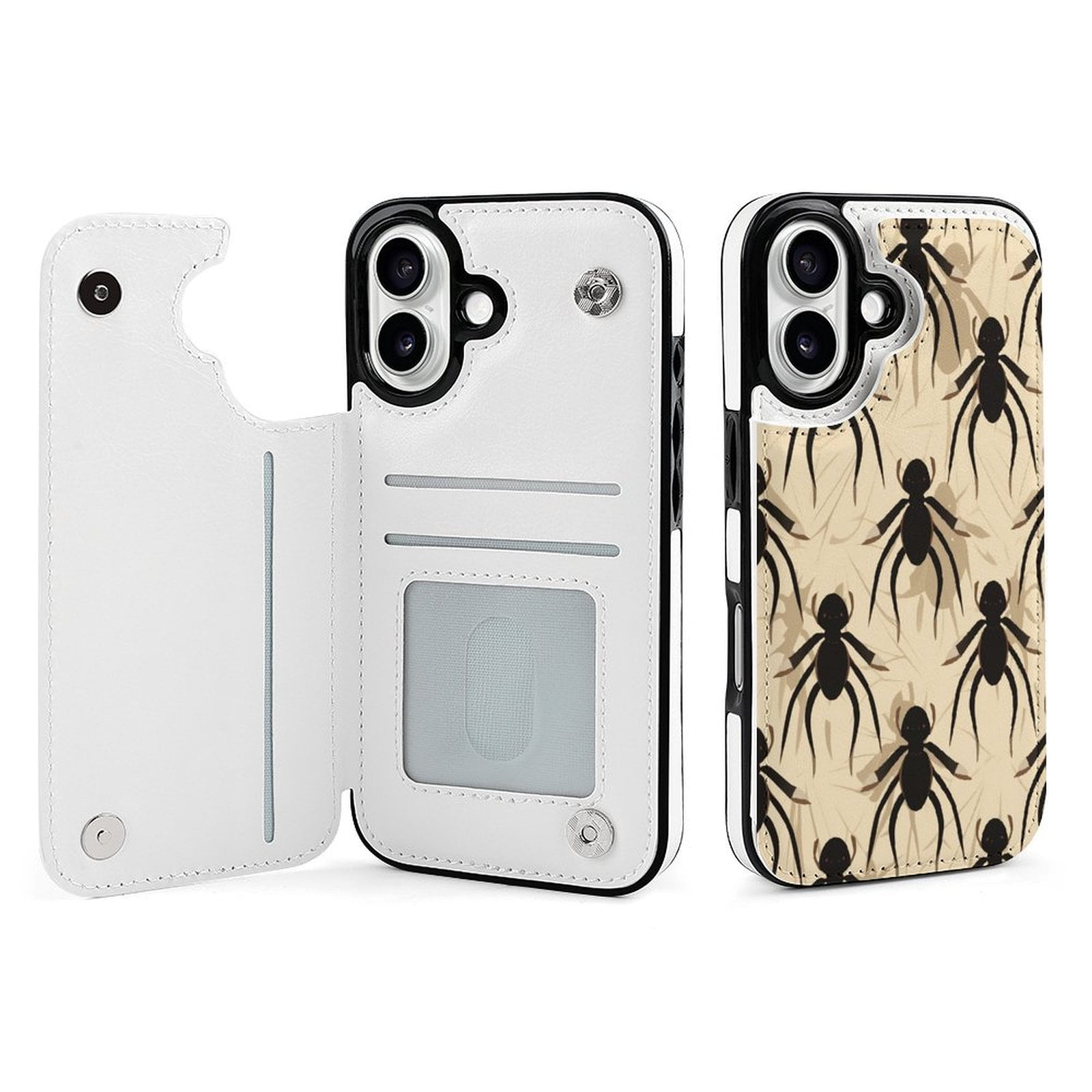 Compatible with iPhone 11 12 13 mini 14 15 16 Pro Max Plus Wallet Case ...