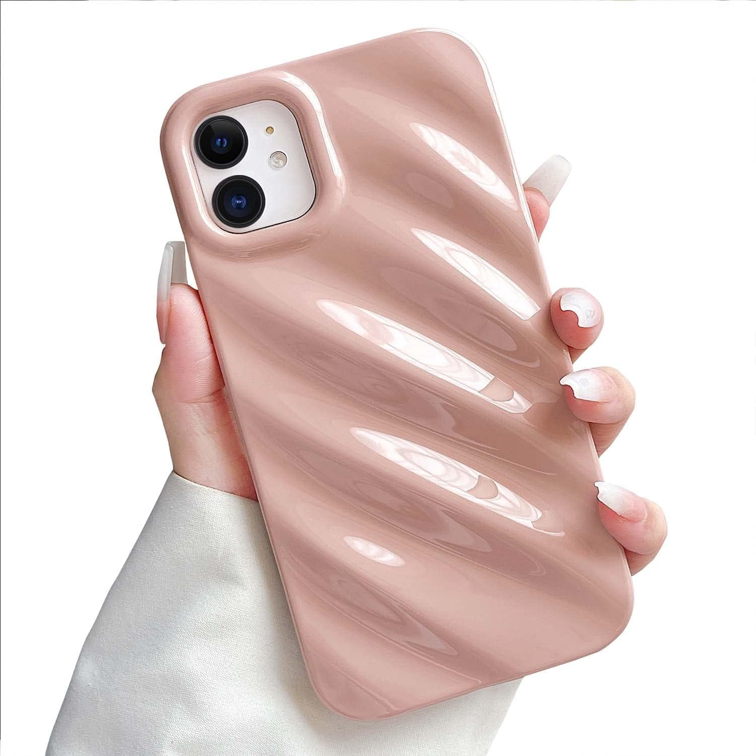 Compatible with iPhone 11 Case Luxury 3D Water Ripple Shape Pattern ...