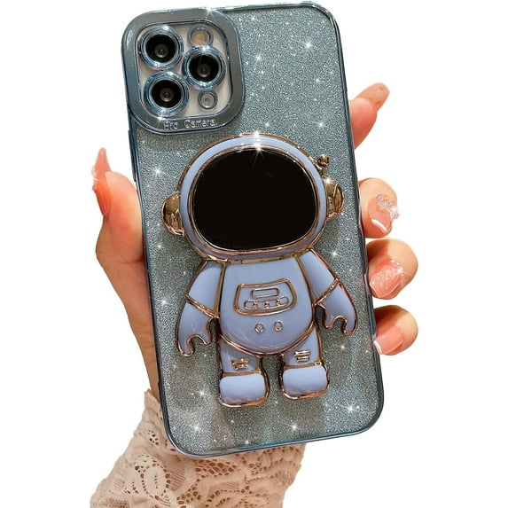 Compatible for iPhone 11 Pro 5.8 Inch Bling Plating Astronaut Hidden ...