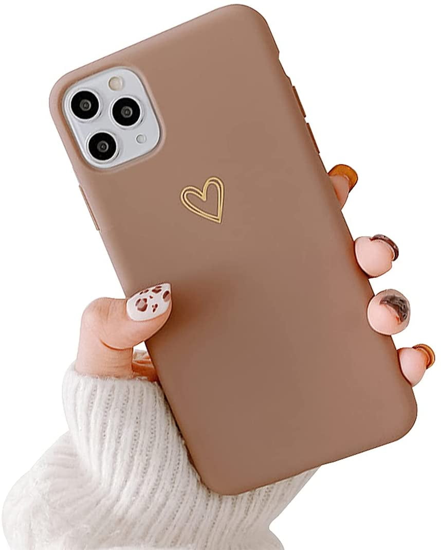 Compatible with iPhone 11 Pro Max Case for Soft Liquid Silicone Gold ...