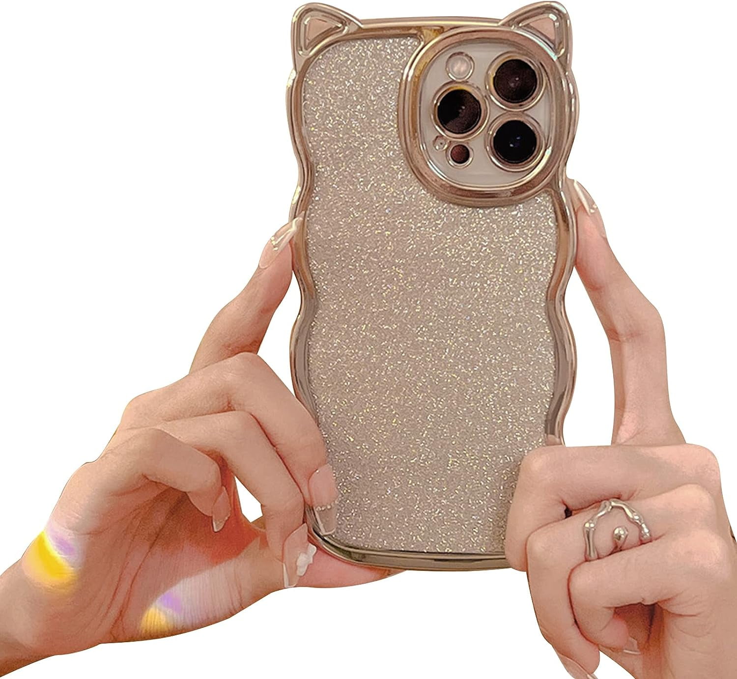 Compatible with iPhone 11 Pro Max Case for Women/Girls, Cute Cat Ears ...