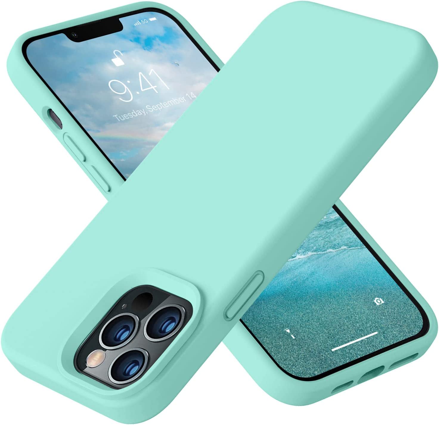 Compatible with iPhone 12/12 Pro Case 6.1 inch, Baby Skin Grade Liquid ...