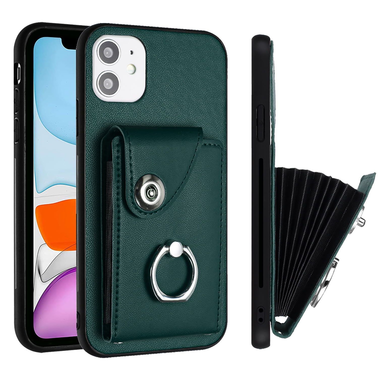 Compatible for iPhone 12 Case with Card Holder, for iPhone 12 Wallet ...