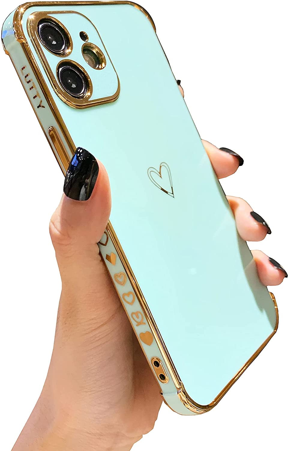 Compatible with iPhone 12 Case for Women, Luxury Soft Phone Case for ...