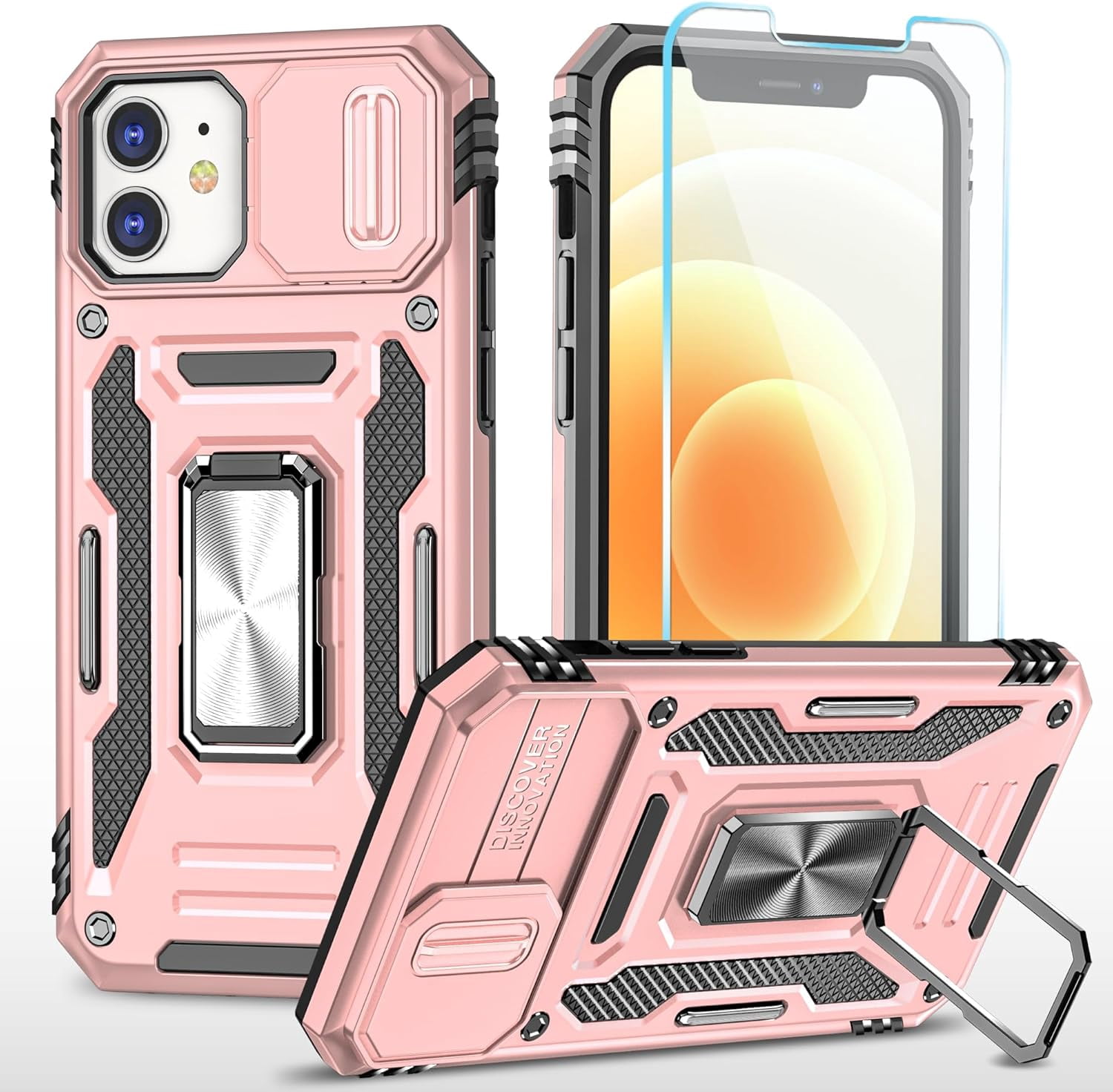 Compatible with iPhone 12 Case/iPhone 12 Pro Case with HD Screen ...