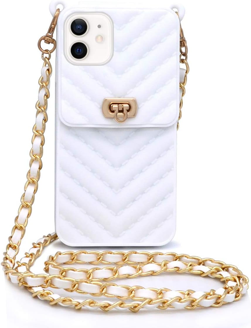 Compatible with iPhone 12 Mini Wallet Case with Crossbody Strap Lanyard ...