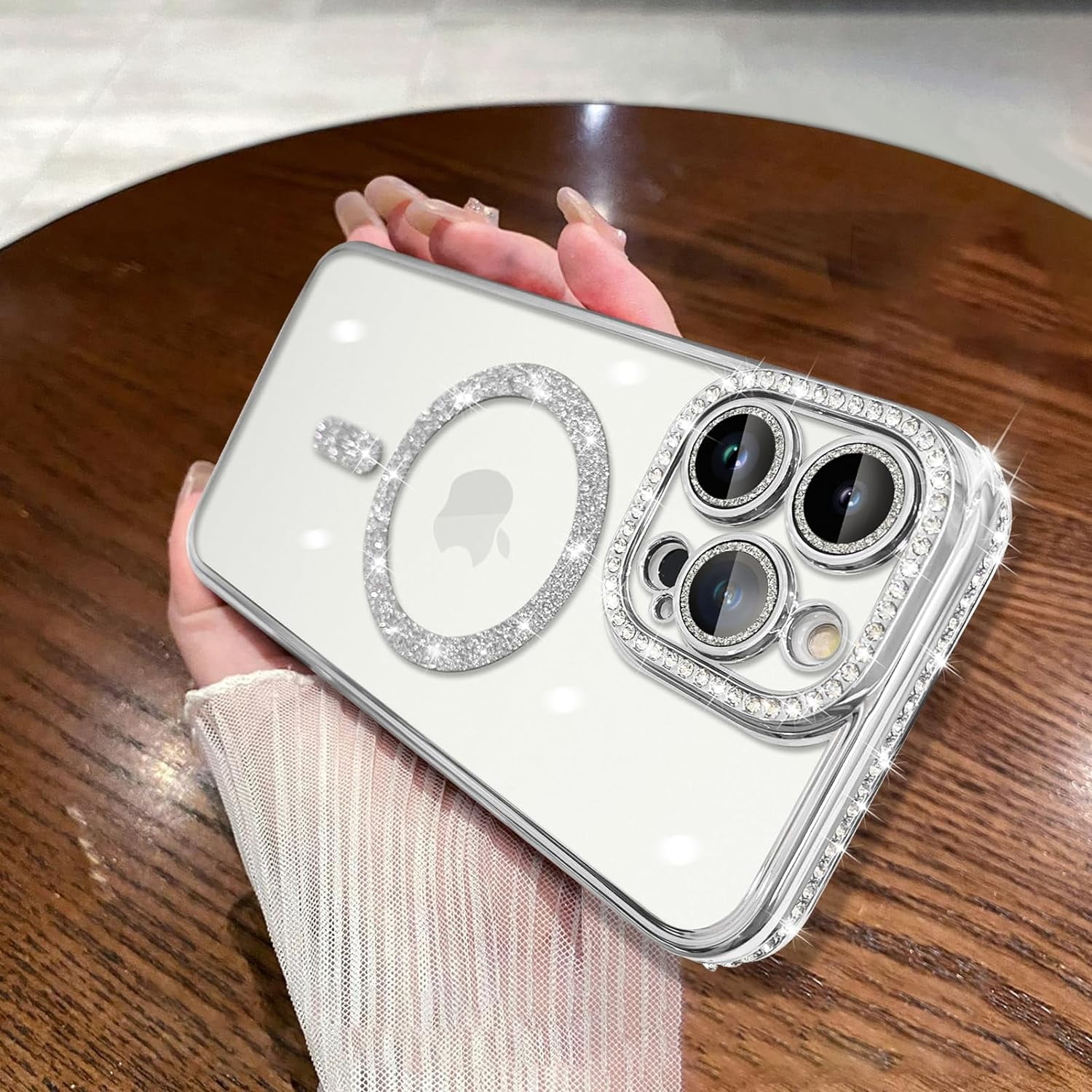 Compatible with iPhone 12 Pro Case Plating Electroplate Magnetic ...